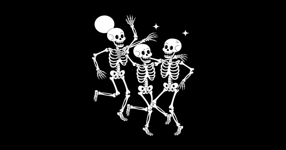 Spooky Dancing Skeletons Halloween Costume Music Adult Kids - Spooky ...