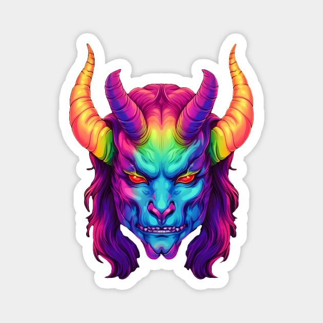 Pride Month Demon - Pride Month Demon - Magnet | TeePublic