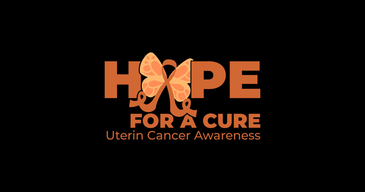 Hope For A Cure Butterfly - Uterine Cancer Awareness - Uterine Cancer ...