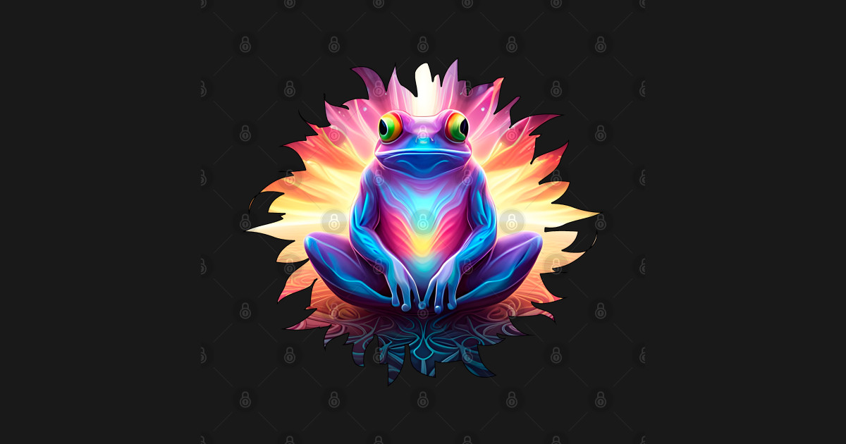 Froggy Animal Spirit (20) - Trippy Psychedelic Frog - Psychedelic - T ...