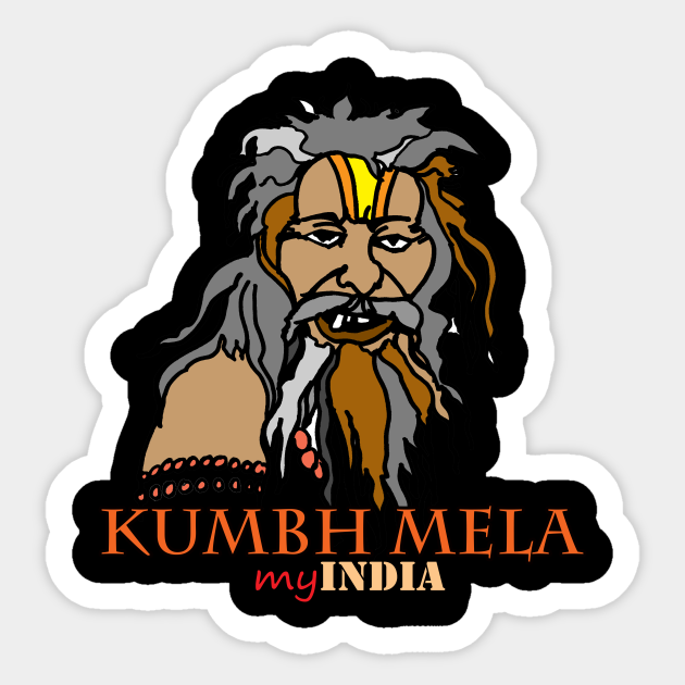 kumbh mela - India - Sticker | TeePublic