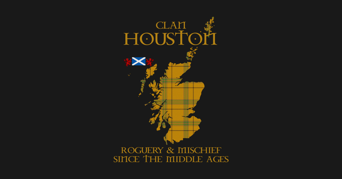 Clan Houston tartan Scotland map Saltire flag and lion rampant scottish ...