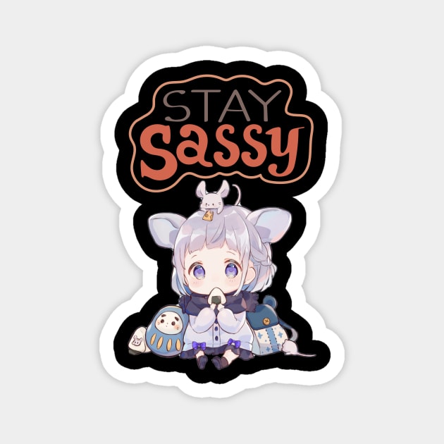 Stay Sassy Anime Girl Cute Design Cute Anime Girl Magnet Teepublic