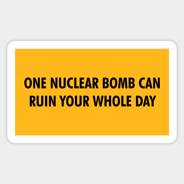 Nuclear Bomb - Back To The Future - Sticker | TeePublic