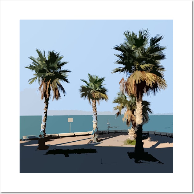 Tropical Palm Trees - Gulf Beach Marina, Kuwait - Palm Trees - Posters ...
