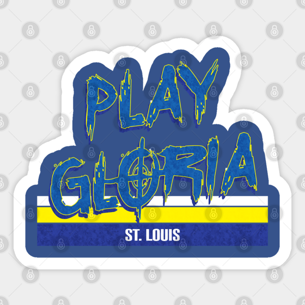 Gloria Go Blues - St Louis Blues - Sticker | TeePublic
