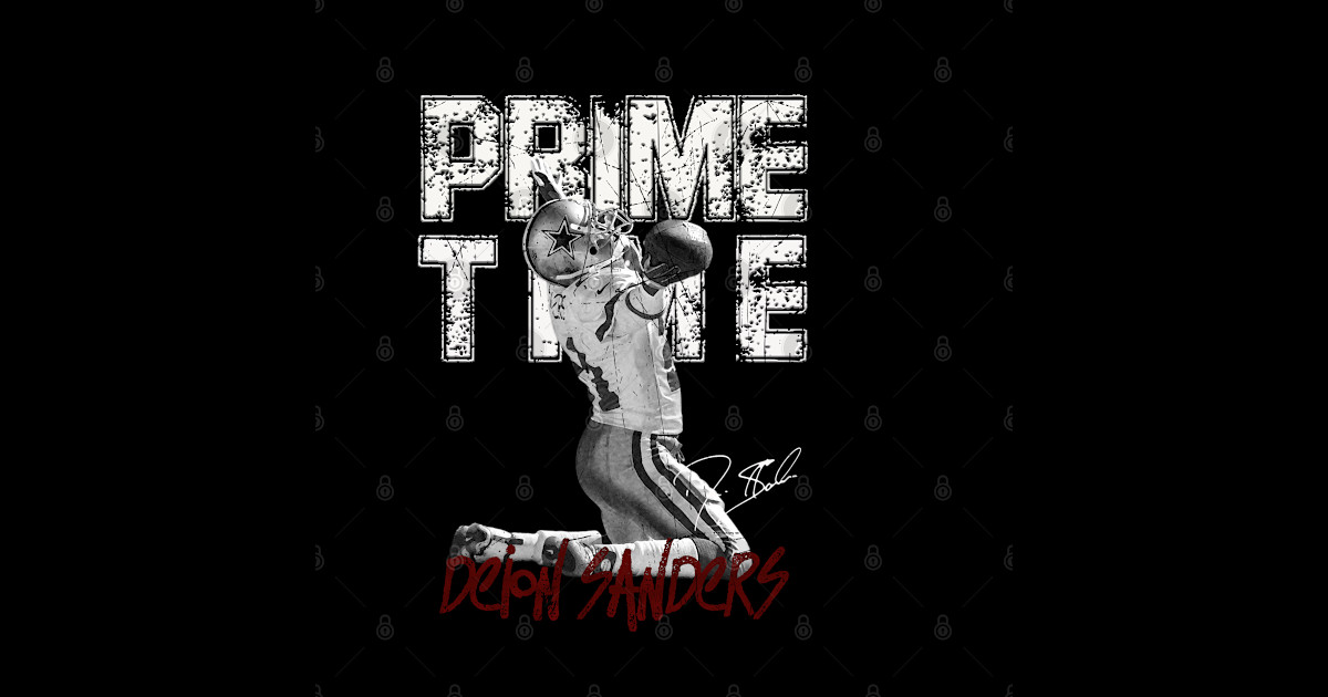 Deion Sanders Prime Time - Deion Sanders - Sticker | TeePublic