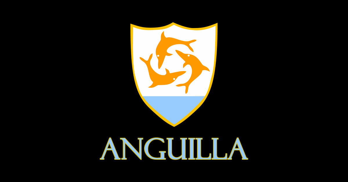 Anguilla - Coat of Arms Design - Anguilla Souvenir - Sticker | TeePublic