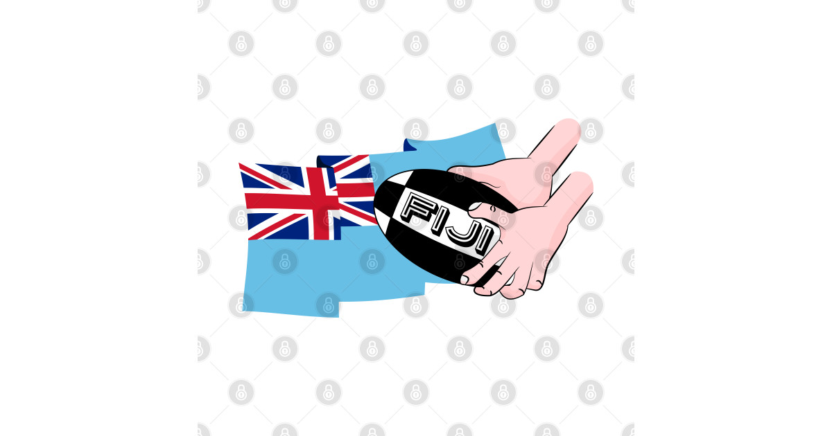 Fiji Rugby Flag - Pacific Islanders - T-Shirt | TeePublic