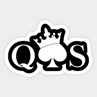 Queen Of Spades Pink Stickers for Sale | TeePublic