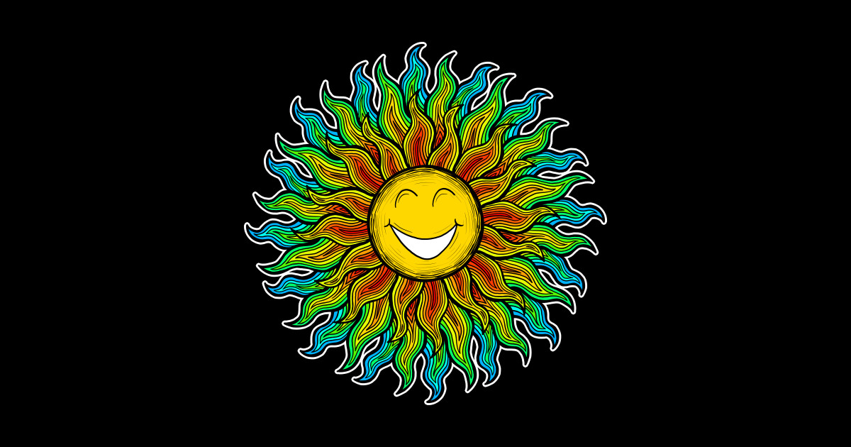 SUPER HAPPY SUN SUNSHINE Psychedelic Sunshine - Sunshine - Posters and ...
