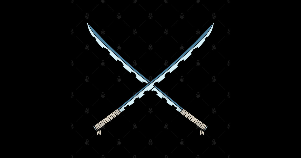Inosuke's Swords - Demon Slayer - Sticker | TeePublic