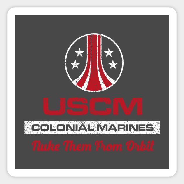 Alien - USCM Colonial Marines - Alien Movie - Sticker | TeePublic