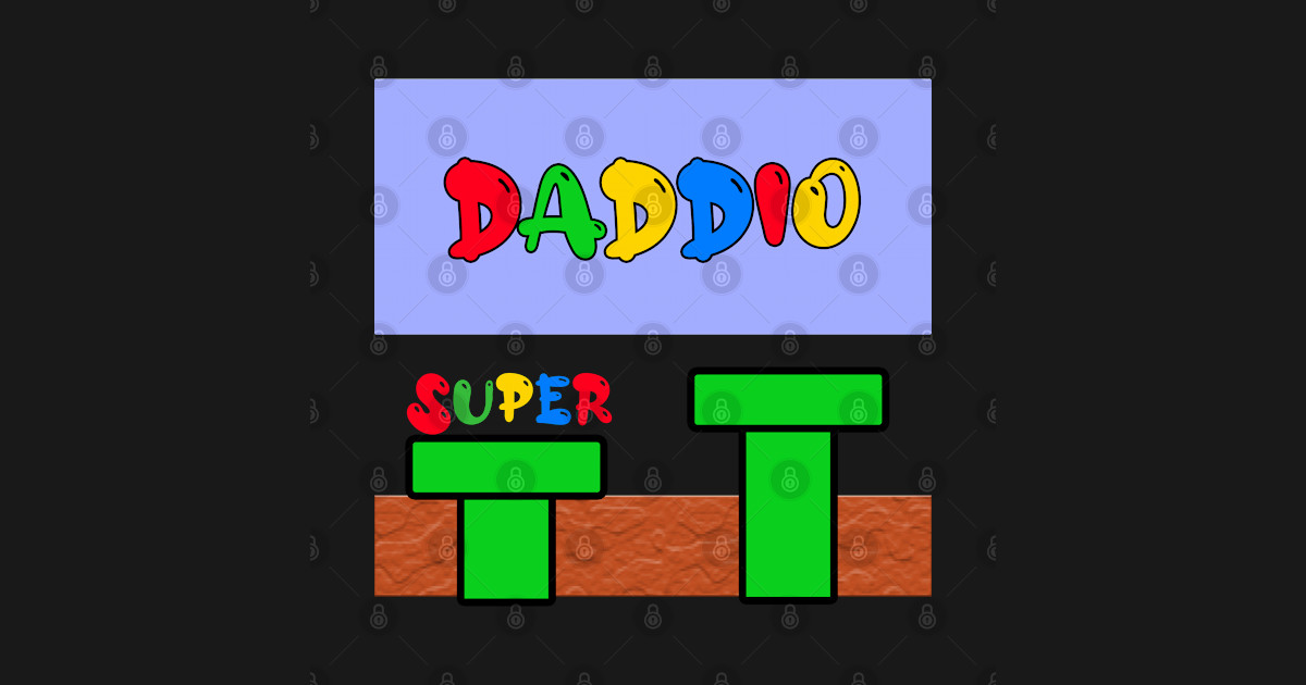 Funny Super Daddio Video Game Lover Father's Day and mother birthday ...