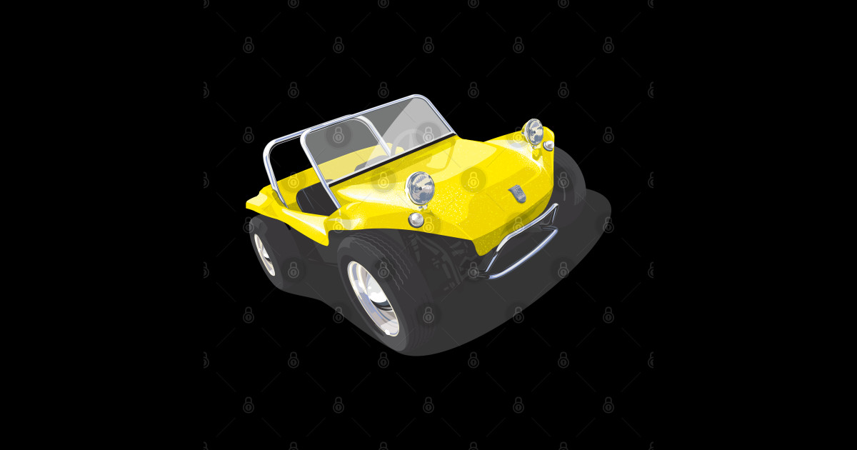 beach buggy in yellow - Beach Buggy - Sticker | TeePublic