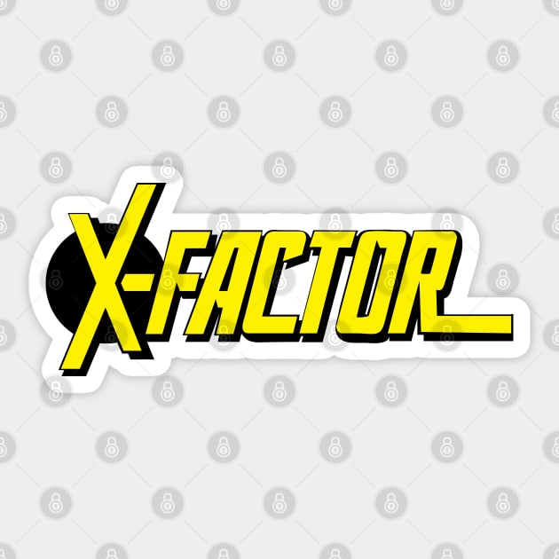 X-factor Logo - X Men - Sticker | TeePublic