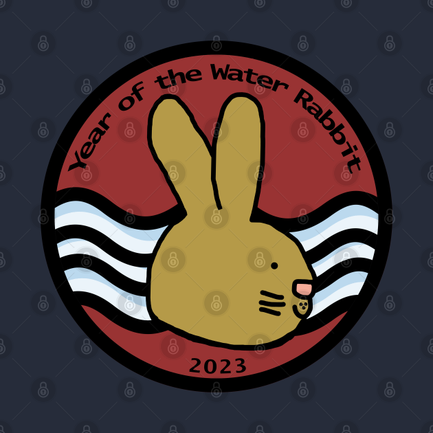 Water Bunny Year of the Rabbit 2023 - Year Of The Rabbit - T-Shirt ...