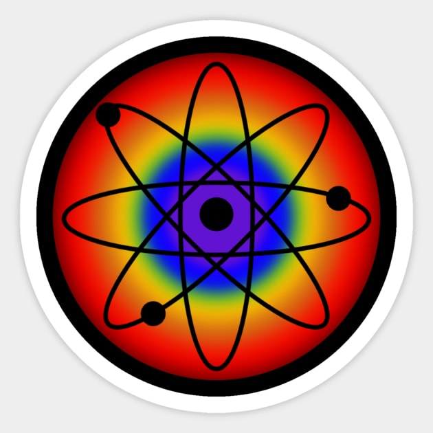 Atomic Rainbow - Atomic - Sticker | TeePublic