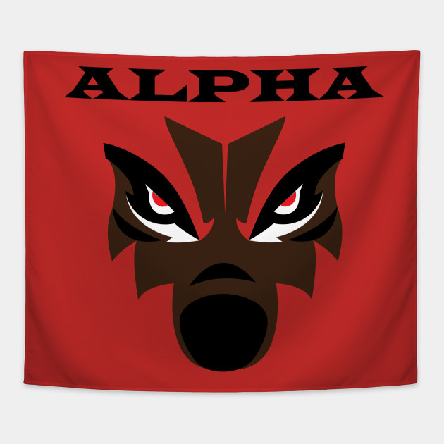 Alpha Wolf - Alpha Wolf Pack Leader - Tapestry | TeePublic