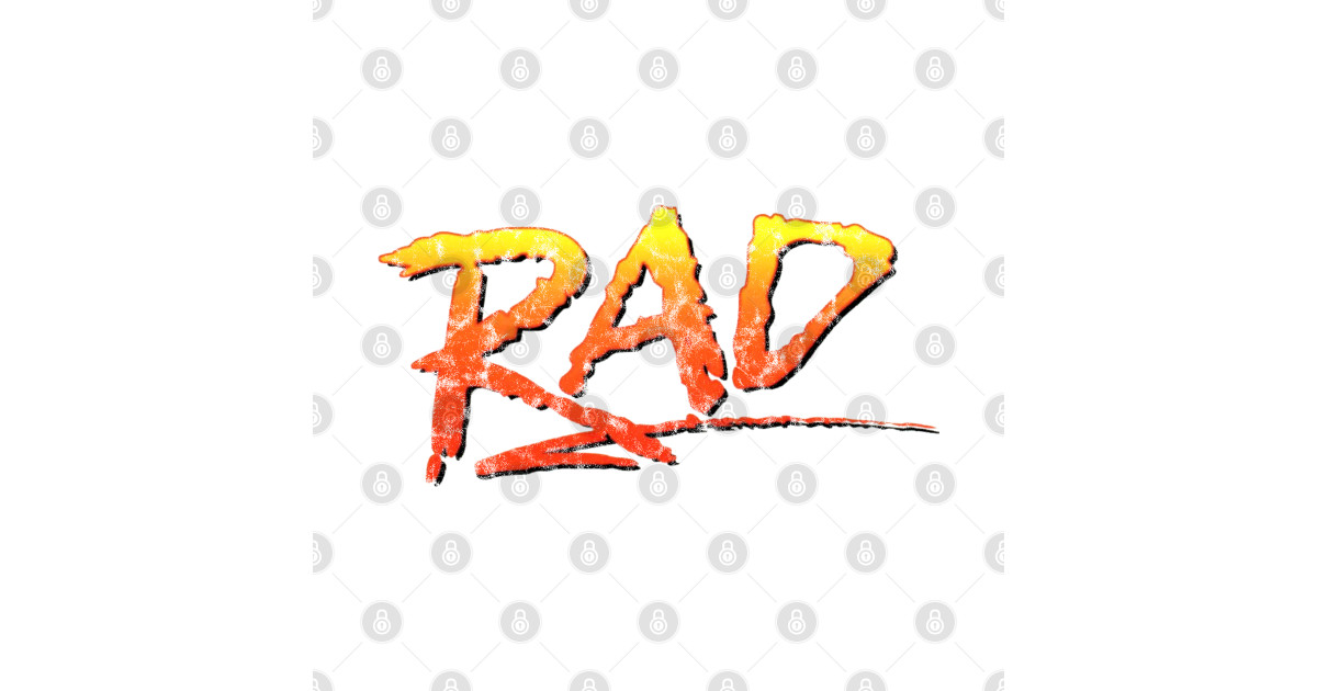 RAD logo (distressed) - Rad - T-Shirt | TeePublic