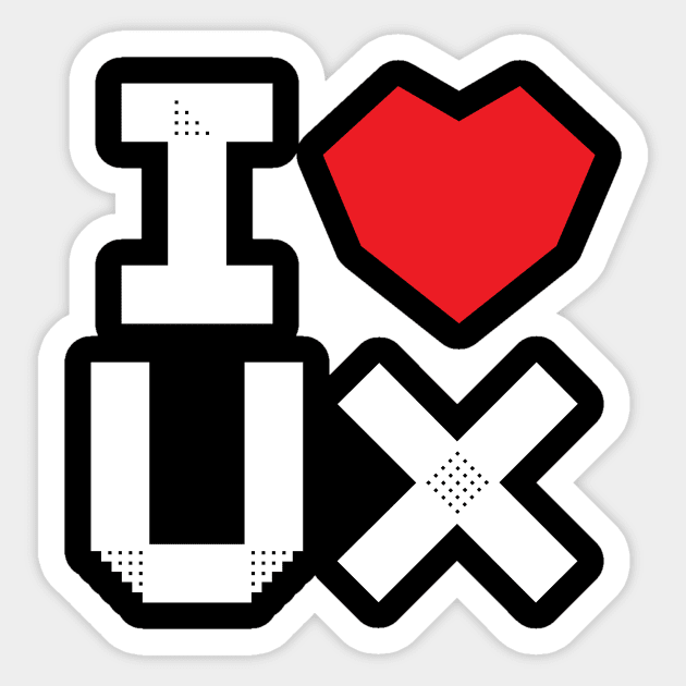 I Love UX - User Experience - Sticker | TeePublic