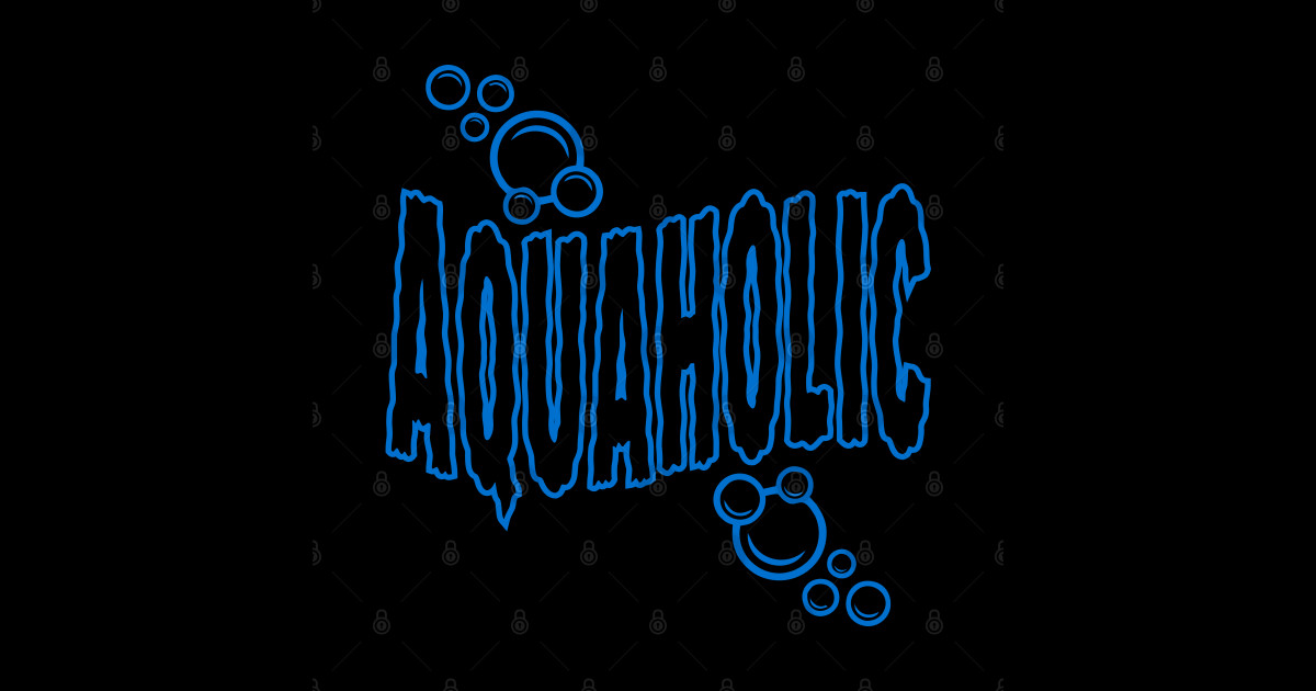 Aquaholic - Swimming - Sticker | TeePublic