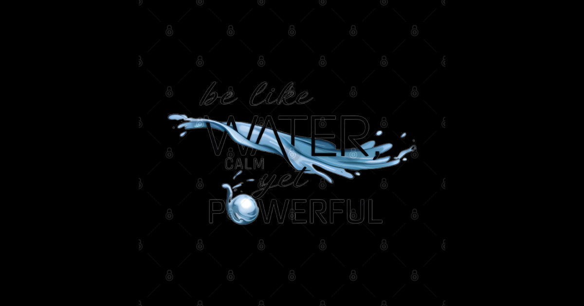 Be like water - Woman - Sticker | TeePublic