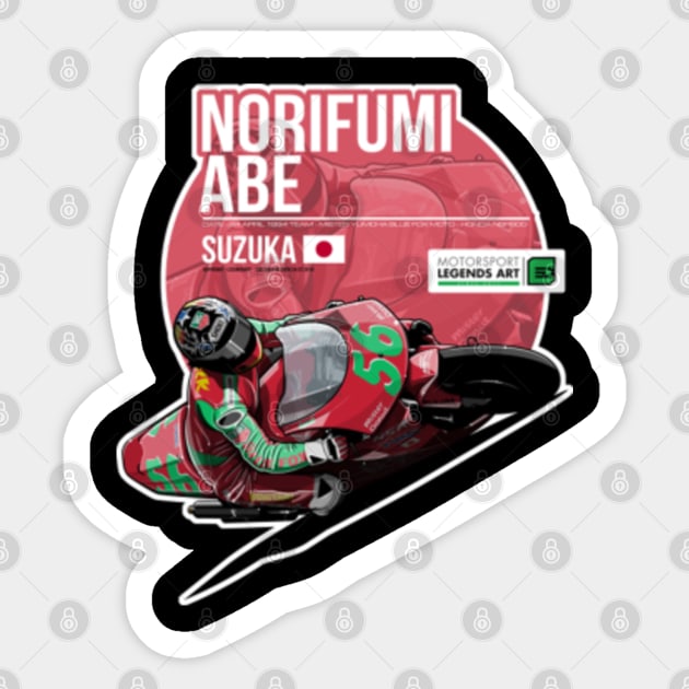 Norifumi Abe 1994 Suzuka - Norifumi Abe - Sticker | TeePublic