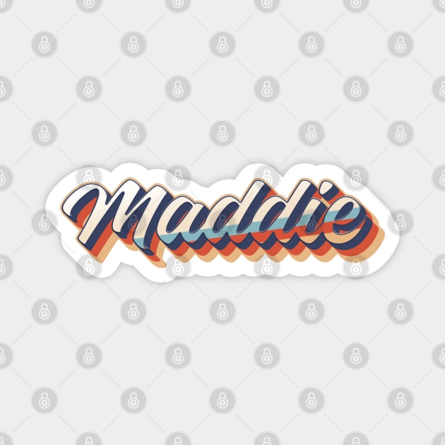 Maddie Name Cool 70s Retro Font Surf Style Design Maddie Name Cool 70s Retro Font Surf