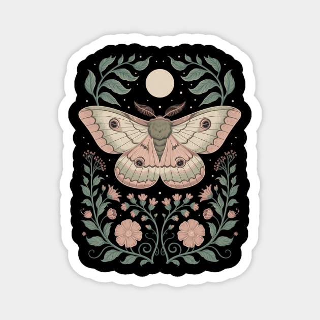 Cottagecore Moth Fairycore Aesthetic Goth - Moth Fairycore - Magnet ...