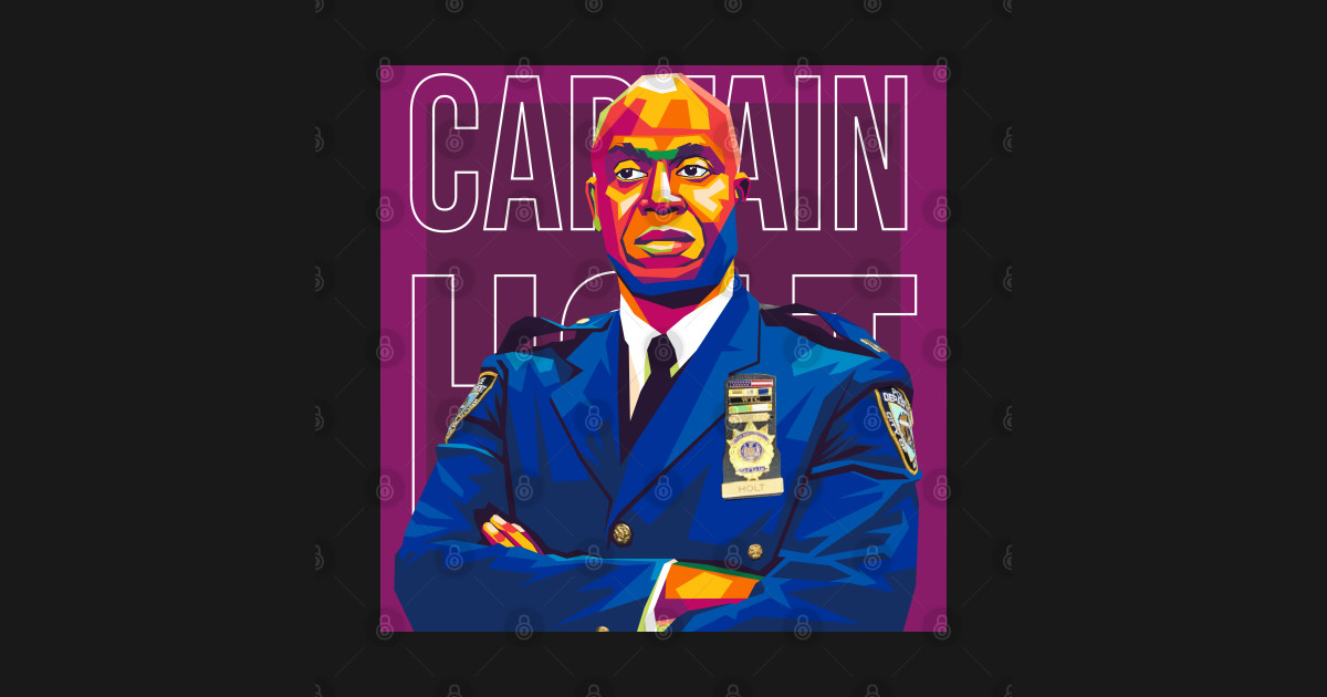 captain holt geometric pop art - Captain Holt - T-Shirt | TeePublic
