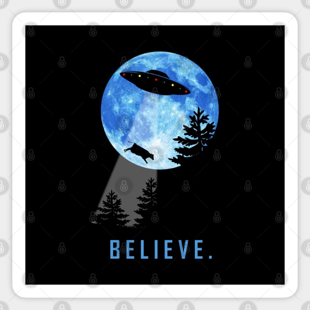 Funny Alien Abduction Ufo Cow Abduction Sci-fi Believe Meme Parody ...