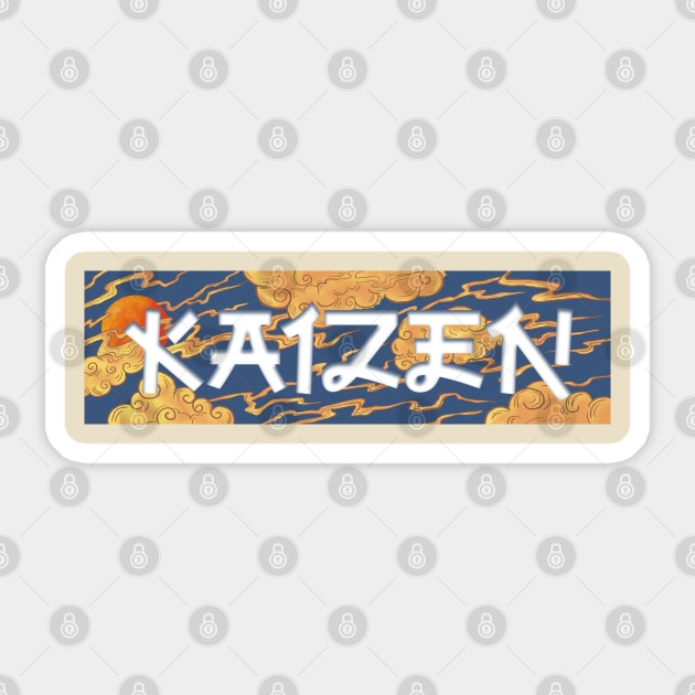 Kaizen Lettering - Kaizen - Sticker | TeePublic