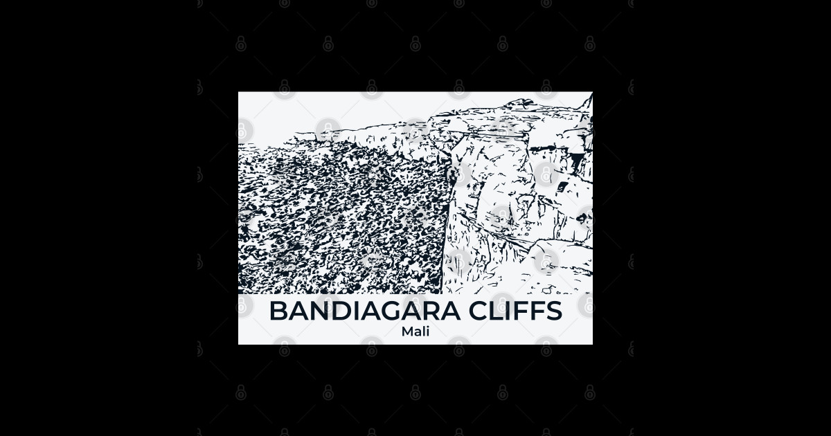 Bandiagara Cliffs - Mali - Bandiagara Cliffs - Sticker | TeePublic