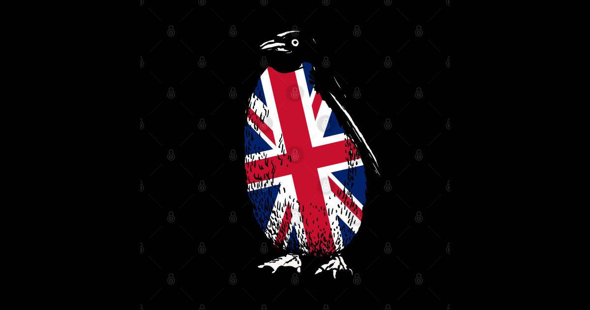 United Kingdom Penguin Flag of United Kingdom | Vintage Penguin ...