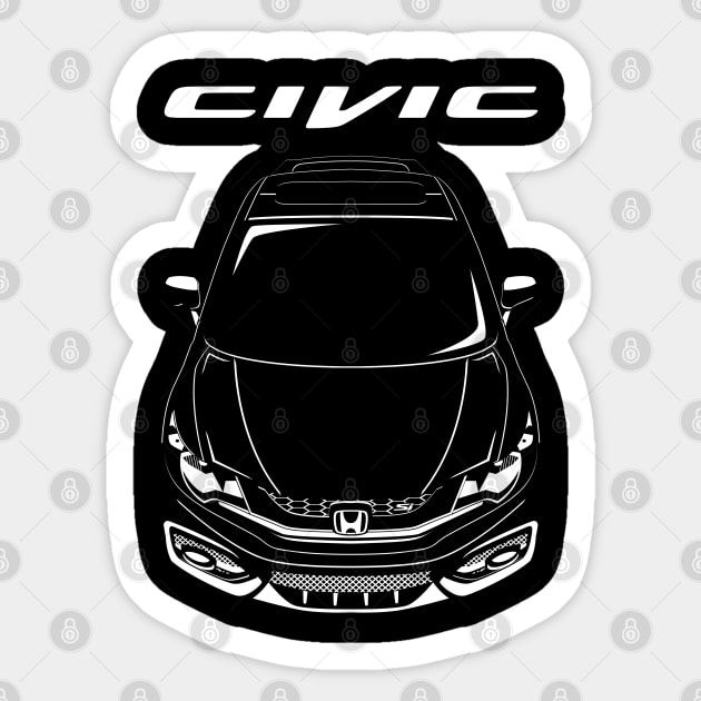 Civic SI 9th gen 2011-2014 - Civic - Sticker | TeePublic