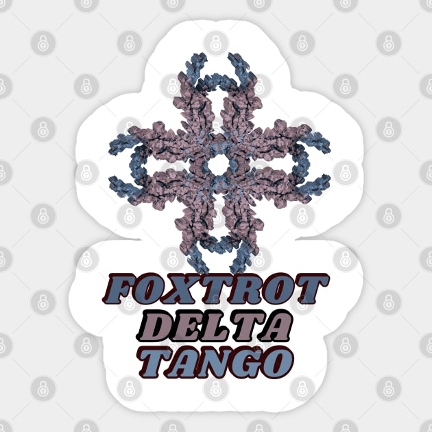 Foxtrot Delta Tango - Foxtrot Delta Tango - Sticker | TeePublic