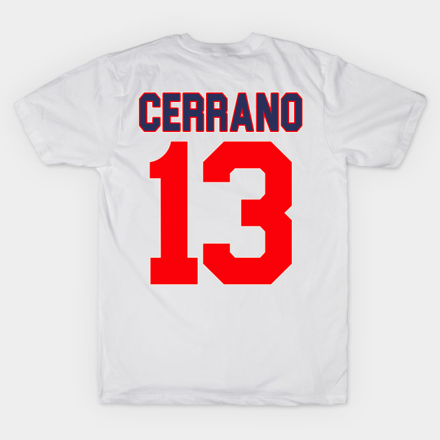 Pedro Cerrano Jersey (Front/Back Print) - Major League - T-Shirt ...