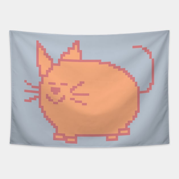 Pixelart Cat Peach Fuzz Pantone Color of the Year 2024 - Peach Fuzz ...