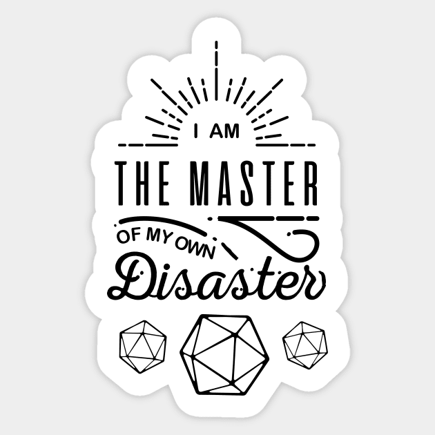 Pen and paper master of disaster - Dsa - Sticker | TeePublic