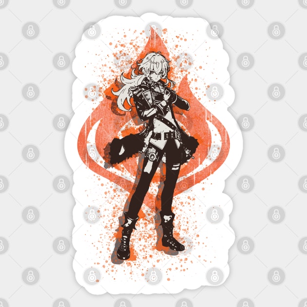 Genshin Impact Diluc - Genshin Impact - Sticker | TeePublic