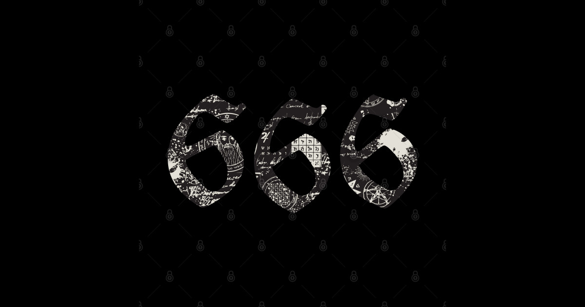 Black Magic "666" - 666 Number Of The Beast - Sticker | TeePublic