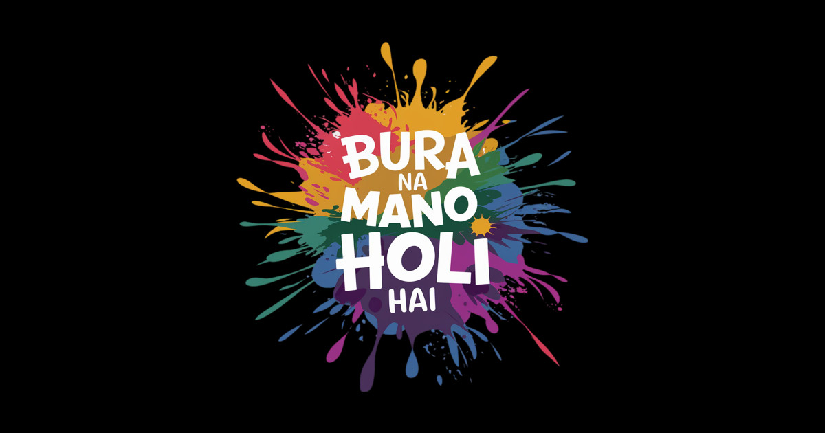 Color Splash Bura Na Mano Holi Shark Funny Holi - Color Splash Bura Na ...