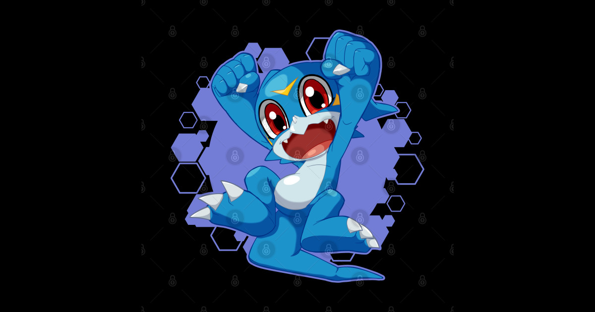 Veemon Chibi - Digimon - Sticker | TeePublic
