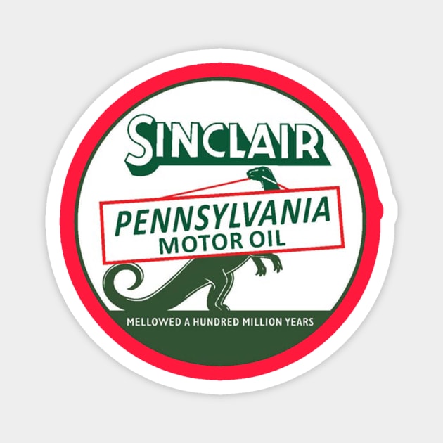 Vintage Sinclair Logo - Motor Oil Gas Pumps Porcelain Gasoline - Magnet ...
