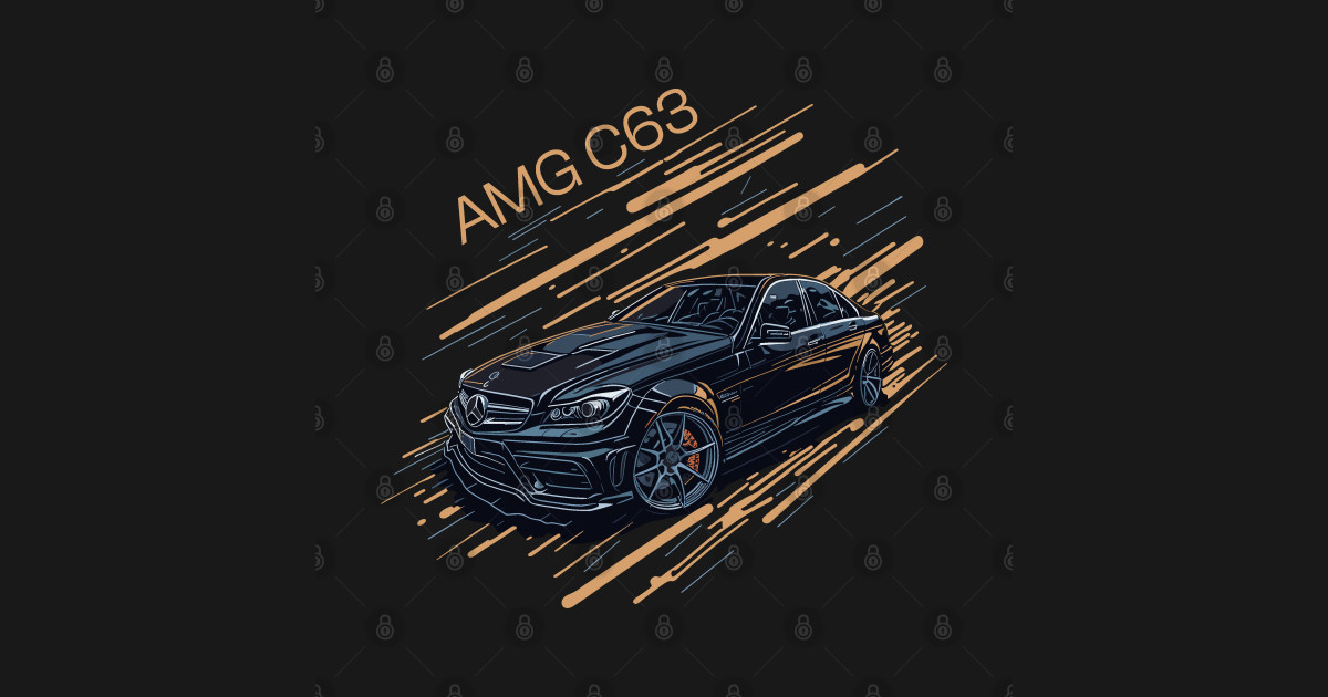 Mercedes AMG C63 Classic - Mercedes - T-Shirt | TeePublic