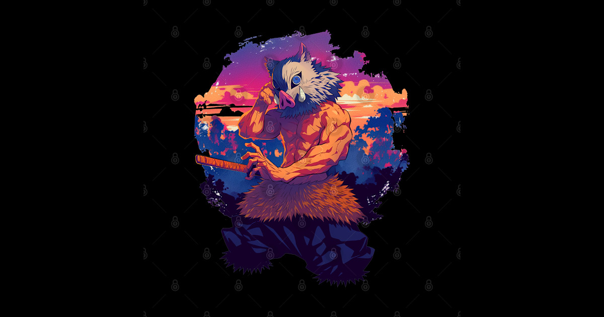 hashibira inosuke - kimetsu no yaiba - Inosuke Hashibira - Sticker ...