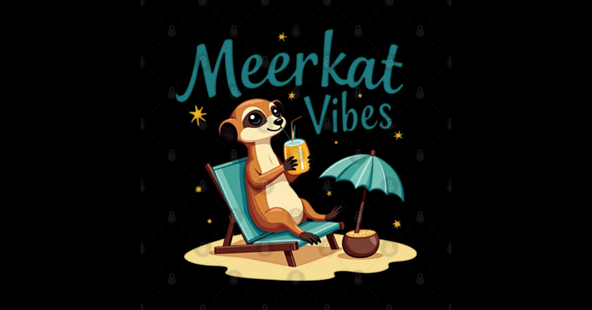 Hilarious Meerkat Design for Wildlife and Animal Fans - Meerkat Art ...
