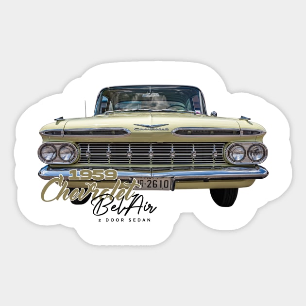 1959 Chevrolet Bel Air 2 Door Sedan - 1959 Chevrolet Bel Air - Sticker ...