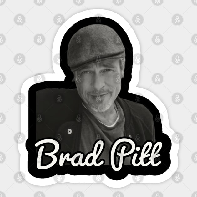 Brad Pitt / 1963 - Brad Pitt - Sticker | TeePublic